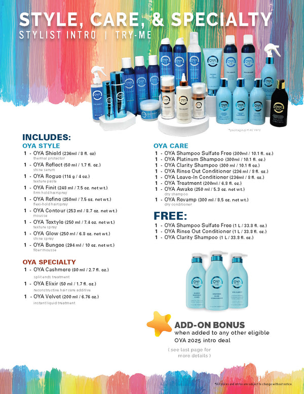 2025 OYA Retail Stylist Intro | TRY-ME - OYA Beauty PROFESSIONAL