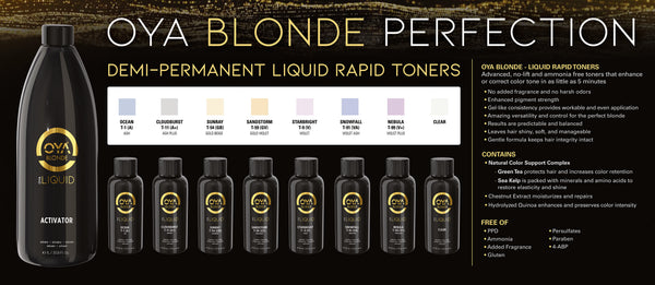 OYA BLONDE Liquid Rapid Toner T-54 (GB) Sunray (60 ml / 2.1 fl. oz ...