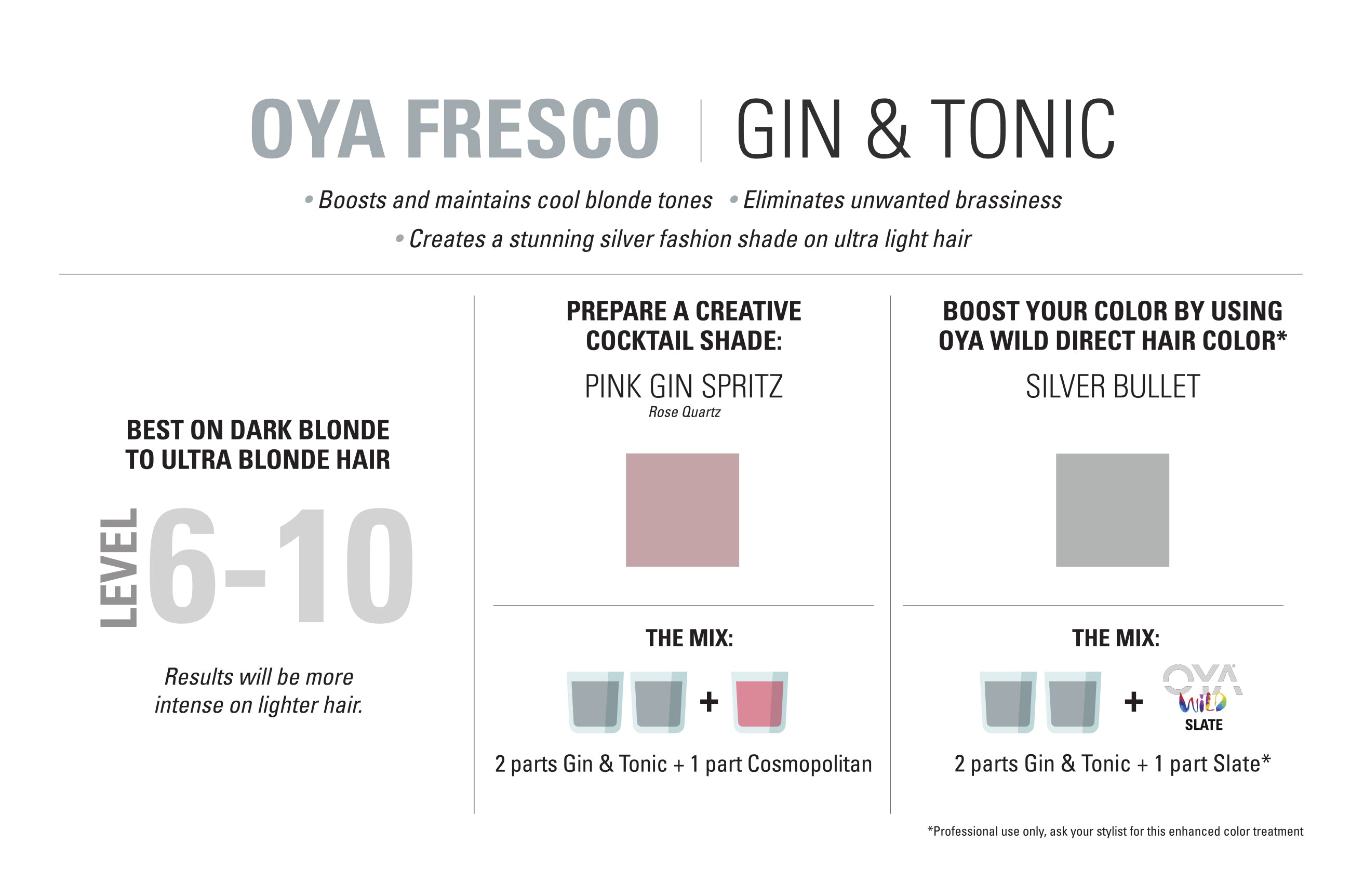 OYA Fresco Quenching Color Conditioner - Gin & Tonic (200ml / 6.9 fl.o ...